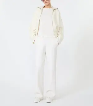 Max Mara Virgin Wool-blend Zip-up Hoodie