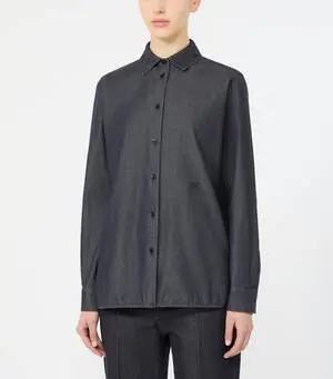 Max Mara Point-collar Denim Shirt