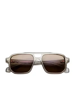 JACQUES MARIE MAGE Evans Aviator Sunglasses - White