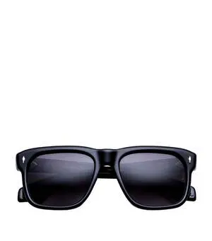 JACQUES MARIE MAGE Yves Rectangular Sunglasses - Black