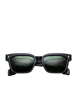 JACQUES MARIE MAGE Molino 55 Rectangular Sunglasses - Green