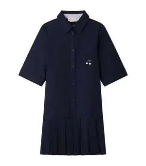 Bonpoint Cotton Maribelle Shirt Dress - Navy