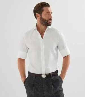 Brunello Cucinelli Cotton Twill Shirt