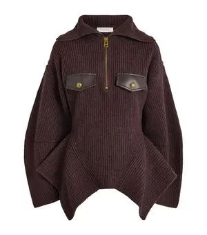 Zimmermann Wool-blend Valiant Utility Sweater - Brown