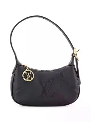 LOUIS VUITTON Moon Shoulder Bag Monogram Empreinte Giant Mini Hobo Bag - Black