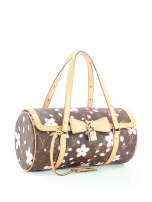 LOUIS VUITTON Papillon Handbag Limited Edition Cherry Blossom Monogram Shoulder Bag - Brown
