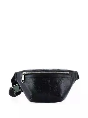 Gucci Gg Embossed Perforated Leather Small Belt Bag