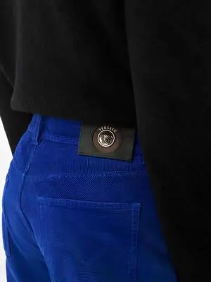 Versace Straight Corduroy Velvet Pants