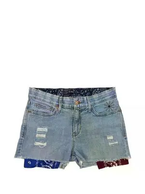 HTC LOS ANGELES Customised Levi's Bandana-insert Denim Shorts