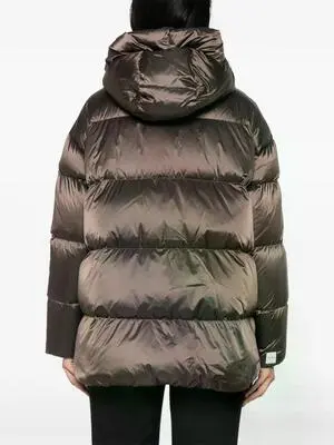 Max Mara Padded Hooded Coat - Brown