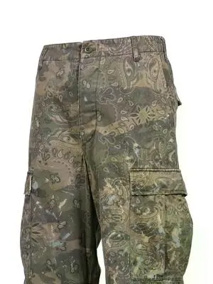 KAMIYA Paisley Camo-print Cargo Pants