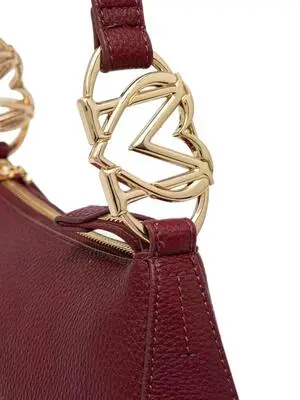 Moschino Logo-plaque Pebbled Tote Bag