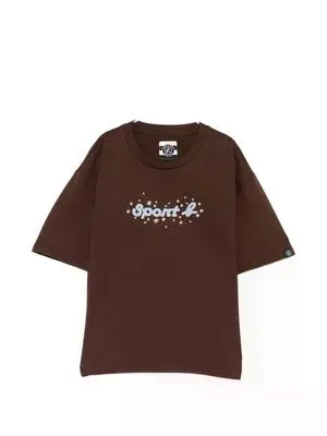 AGNES B. Spark-logo T-shirt - Brown