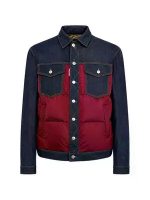 Dsquared2 Hybrid Puffer Jean Jacket - Blue