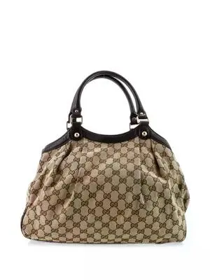 Gucci Sukey Gg Canvas With Leather Medium Tote Bag