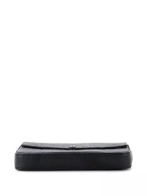 LOUIS VUITTON Felicie Pochette Monogram Empreinte Leather Crossbody Bag - Black