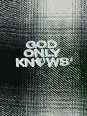 GOD ONLY KNOWS Devil Check Flannel Shirt - Black