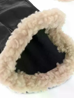 Dsquared2 Checked Shearling-trim Gloves