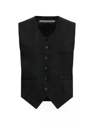 Alexander Wang Zip-detail Waistcoat - Black