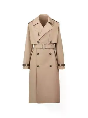 TOD'S Trench Coat With Removable Cape - Neutrals