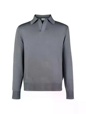 TOD'S Polo Shirt In Merino-wool - Grey