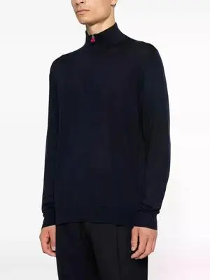 Kiton Quarter-zip Mock-neck Sweater