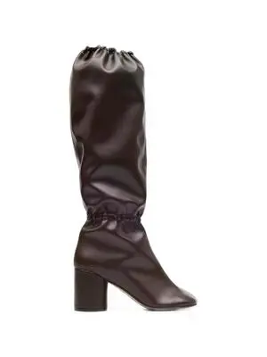 MAISON MARGIELA Anatomic Elasticated-detail Knee-high Boots - Brown