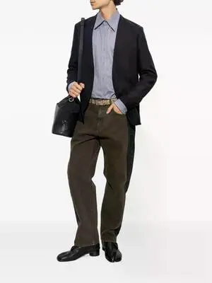 MAISON MARGIELA Collarless Wool Blazer