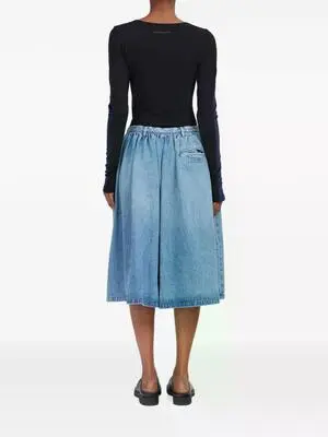 MAISON MARGIELA Pleated Denim Shorts