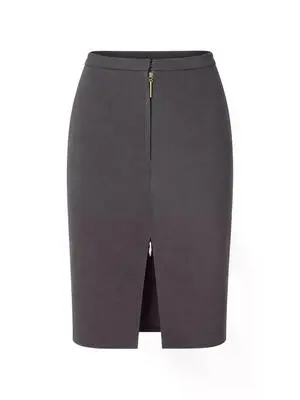 Elisabetta Franchi Front-slit Pencil Skirt - Grey