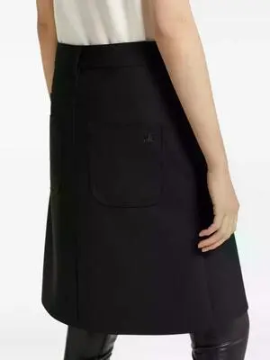 COURREGES Stretch-twill Snap-button Mini Skirt