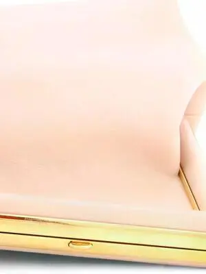 Fendi First Bag Leather Clutch Bag - Neutrals