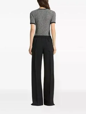 COURREGES Heather Contrast-trim T-shirt