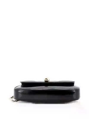 Gucci Bamboo Night Chain Leather Small Clutch Bag - Black