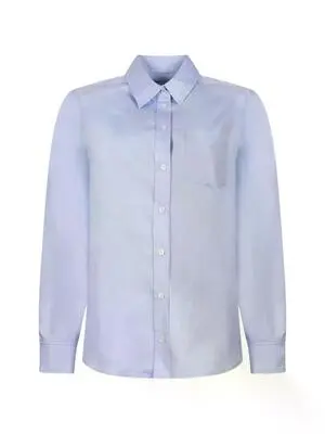 Max Mara Oxford Embroidered Shirt - Blue