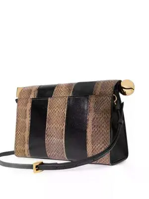 Jacquemus Le Sac Rond Carre Striped Clutch Bag