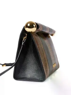 Jacquemus Le Sac Rond Carre Striped Clutch Bag