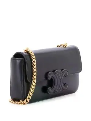 Celine Triomphe Chain Leather Small Shoulder Bag