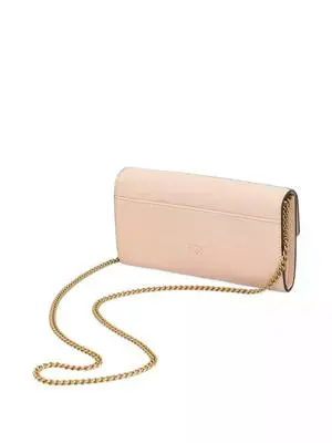 Pinko Love Leather Shoulder Bag - Pink