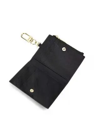 Guess Saffiano Logo-plaque Zip-fastening Card Holder
