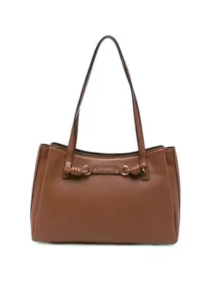 Guess Logo-plaque Knotted-detail Tote Bag - Brown