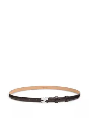 COURREGES Croc-embossed Leather Belt - Brown