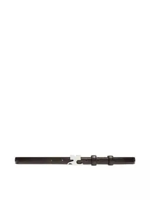 COURREGES Croc-embossed Leather Belt