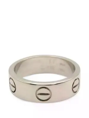 Cartier 18k White Gold Love Ring - Silver