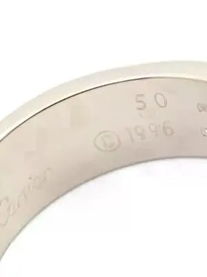 Cartier 18k White Gold Love Ring - Silver
