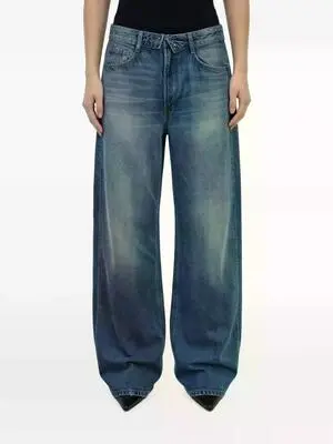 Liu Jo Zip-detail Wide-leg Jeans - Blue