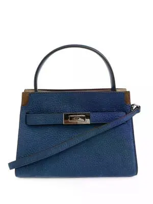 Tory Burch Petite Lee Radziwill Nubuck Double Bag - Blue