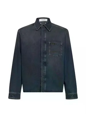 GOLDEN GOOSE Star-detail Denim Shirt - Blue