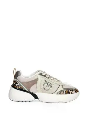 Pinko Alba 03 Leopard-print Sneakers - Neutrals