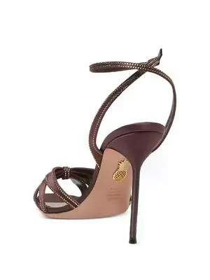 AQUAZZURA Soulmate Crystal-embellished Heeled Sandals